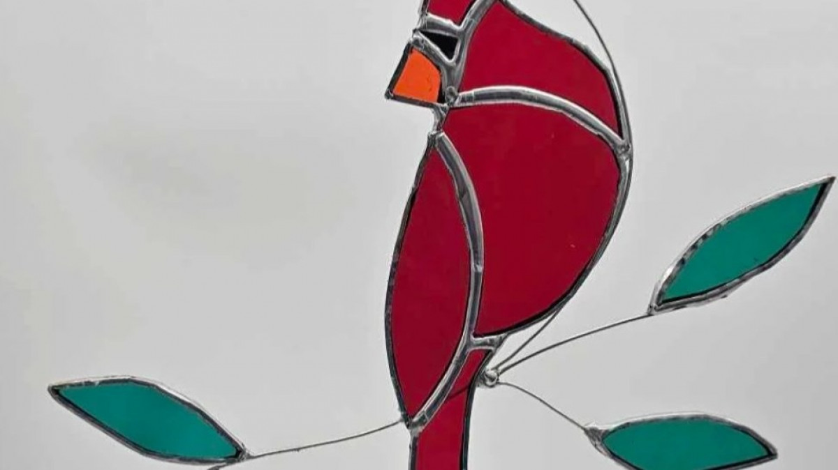 Stained Glass Cardinal Class - Gap, PA - Stoltzfus Feed and Supply