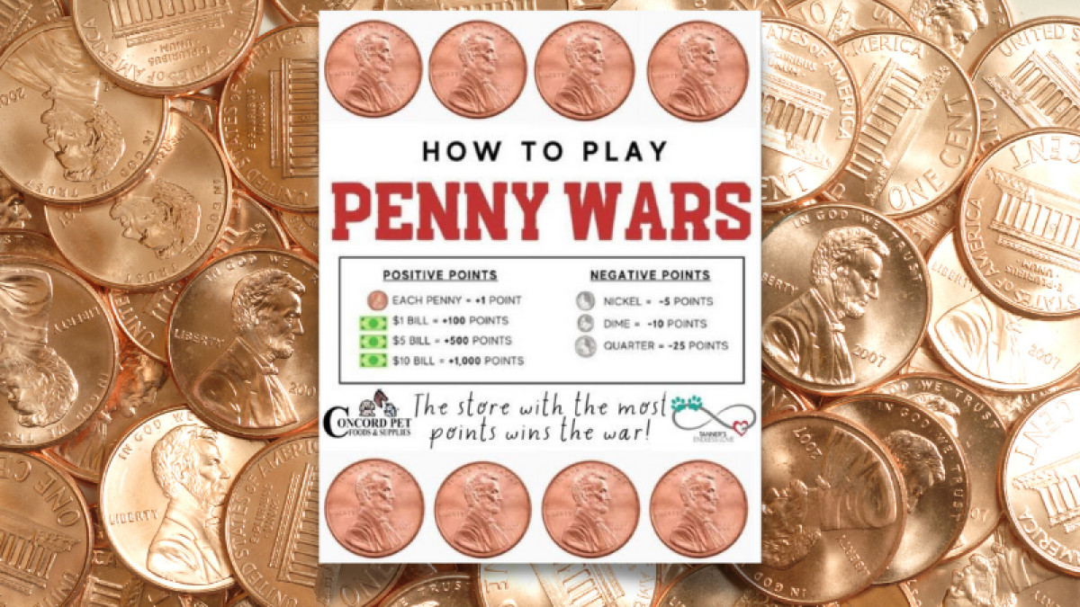 Concord Penny Wars! — Concord Pet Foods & Supplies| Delaware ...