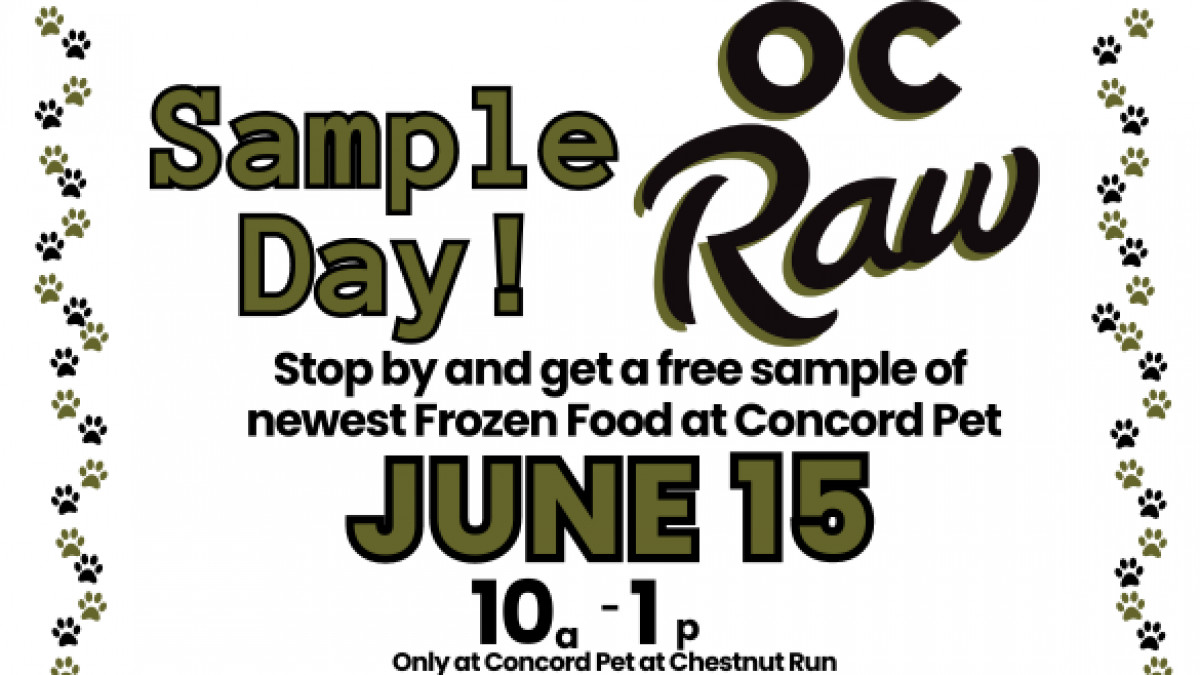 OC Raw Demo! — Concord Pet Foods & Supplies| Delaware, Pennsylvania ...